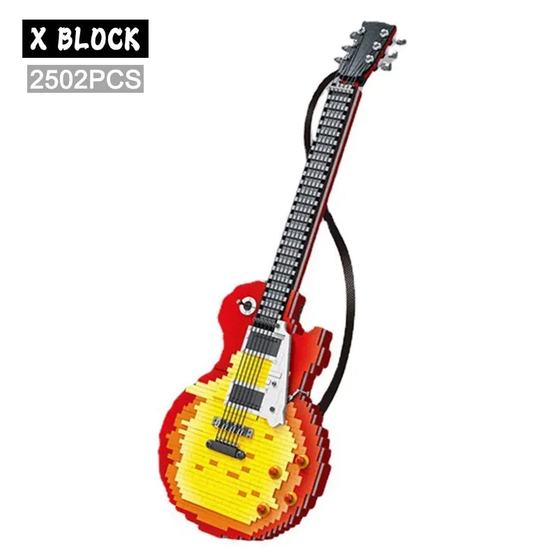MOC NON 2502pcs Original 1:1 Guitar Model Building Blocks MOC Creative ...