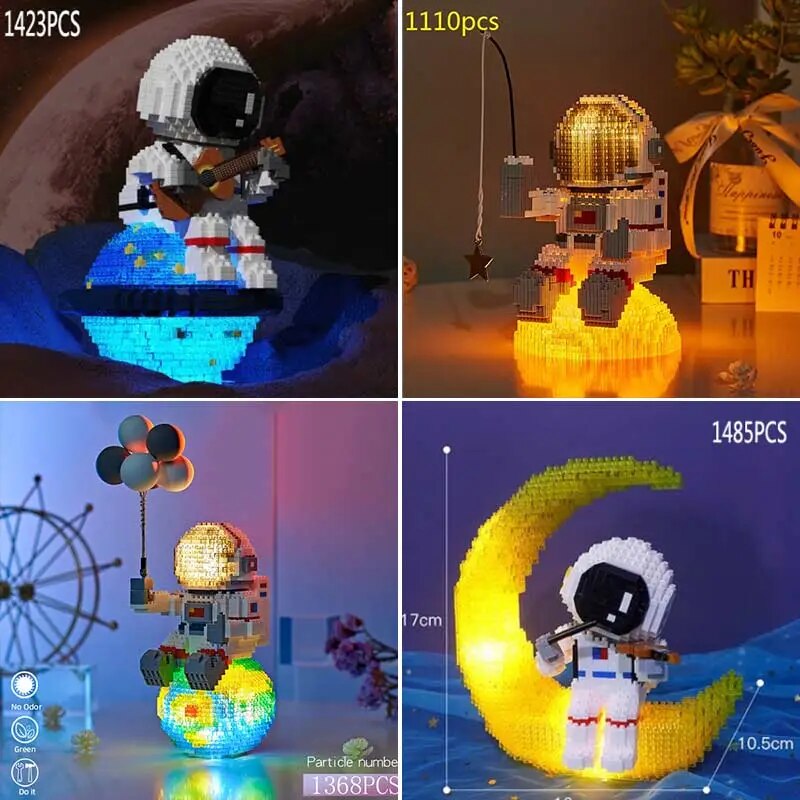 MOC NON MOC Hot Micro Rocket Building Blocks Space Moon Satellite Astr ...