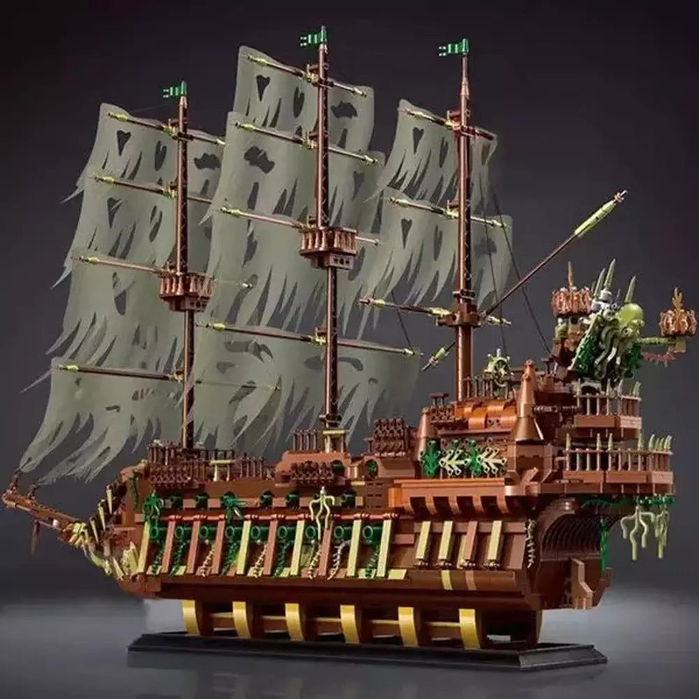 MOC Compatible 3653 pcs caribbean pirate ship moc assembly ship model ...