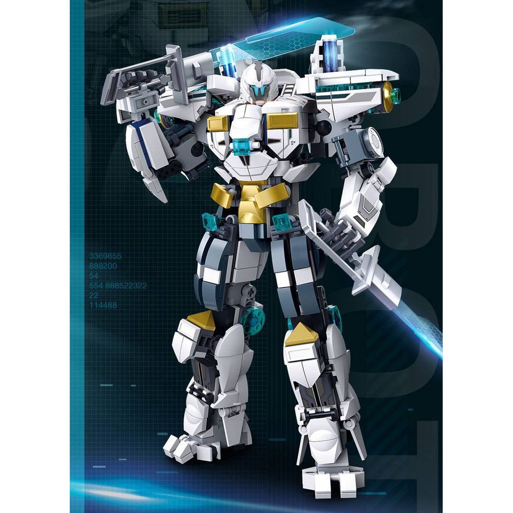 MOC NON Adult Blocks Mecha Series Robot City Mech Warrior Model Buildi ...