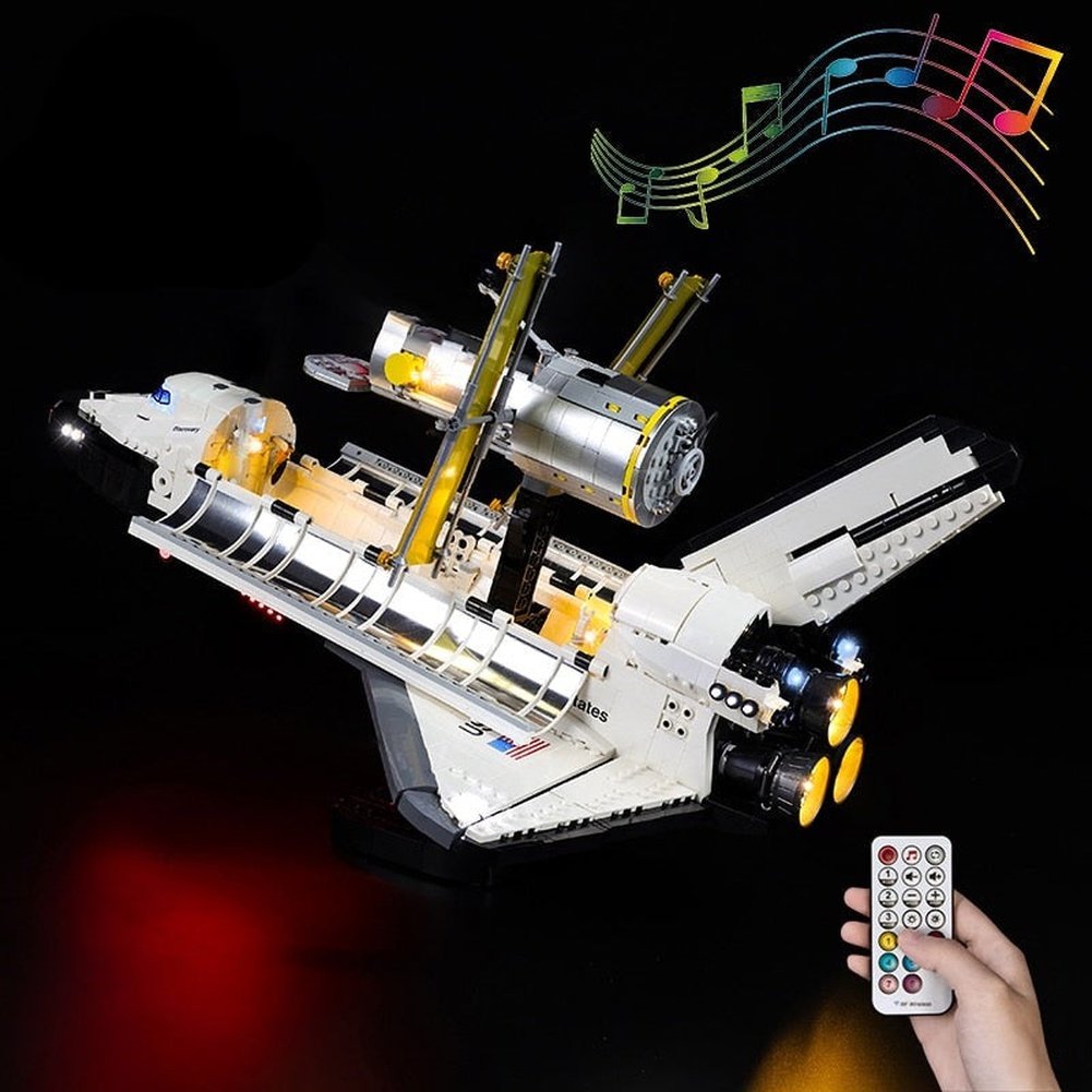 MOC Compatible LED Lighting Set DIY toys 10283 Space Shuttle Discovery ...