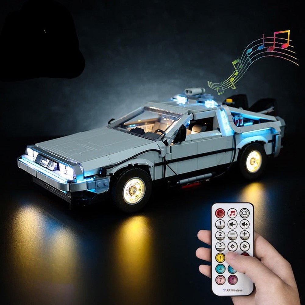 MOC Compatible LED Lighting Set DIY toys Creator Delorean 10300 Back t ...