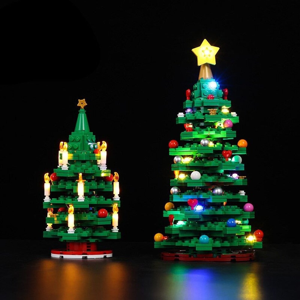 MOC Compatible LED Merry Christmas Decoration LED Kit For 40573 Christ ...