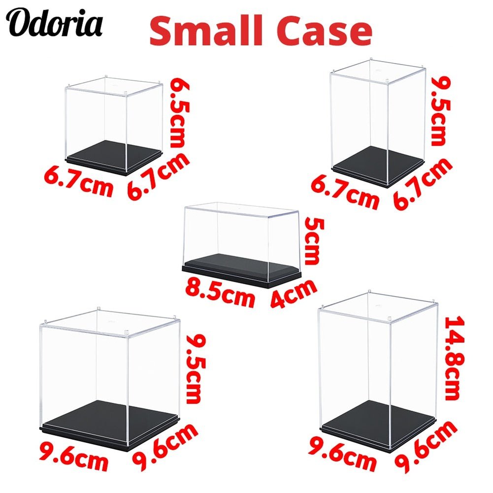 MOC NON Display: 7/9/14cm Small Acrylic Display Case Dustproof Clear C ...