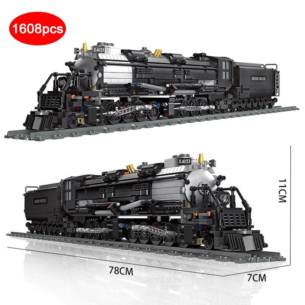 MOC NON Technical Steam Locomotive The Union Pacific Big Boy Model Bui ...